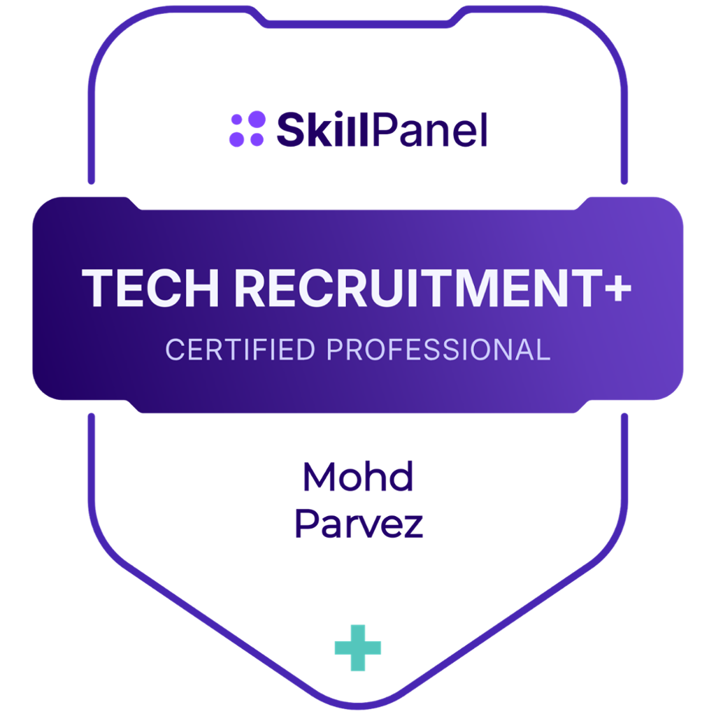 Mohd Parvez just got certified